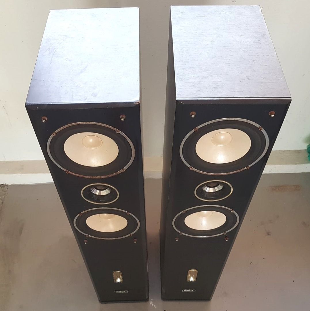 HARROT Loudspeakers, Model H-900, 180 Watts, 3-Way Loudspeakers, 41 inches Floor Standing, Audio ...