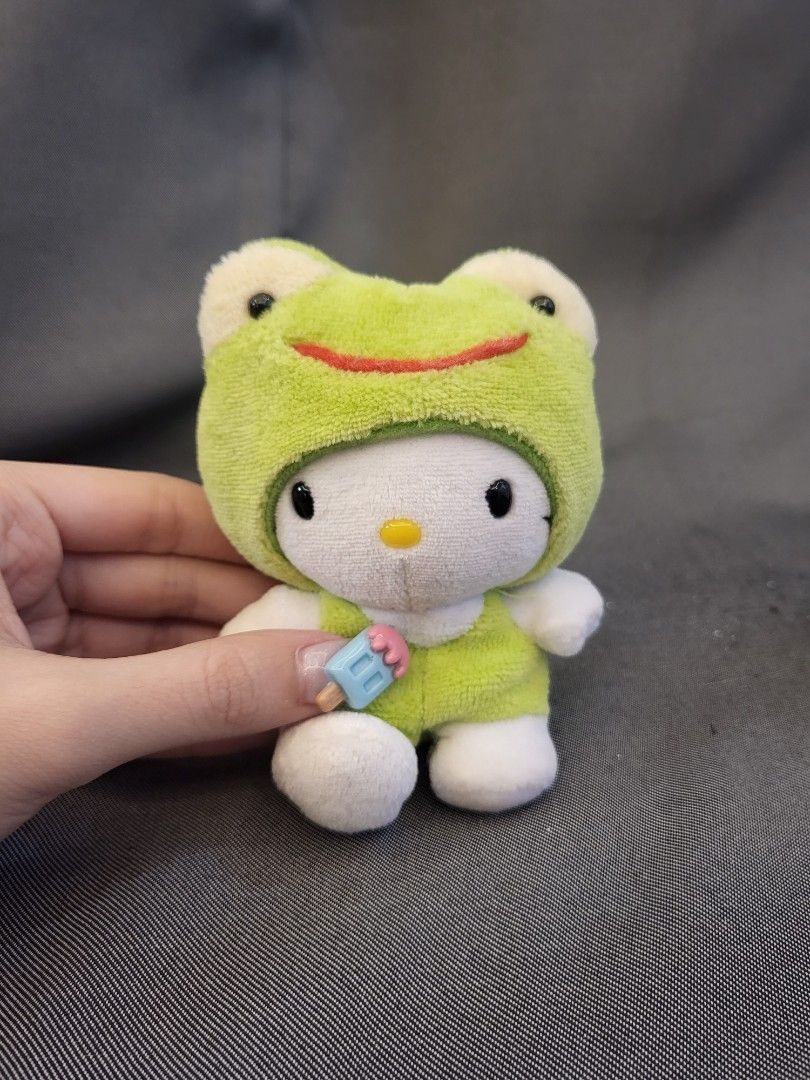 Hello Kitty Frog Mascot Mini Plushie, Hobbies & Toys, Toys & Games on ...