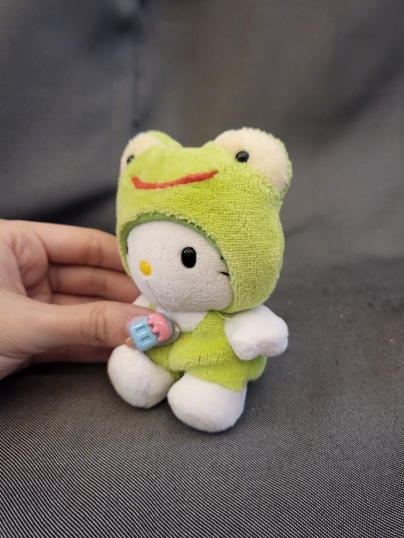 Hello Kitty Frog Mascot Mini Plushie, Hobbies & Toys, Toys & Games on ...