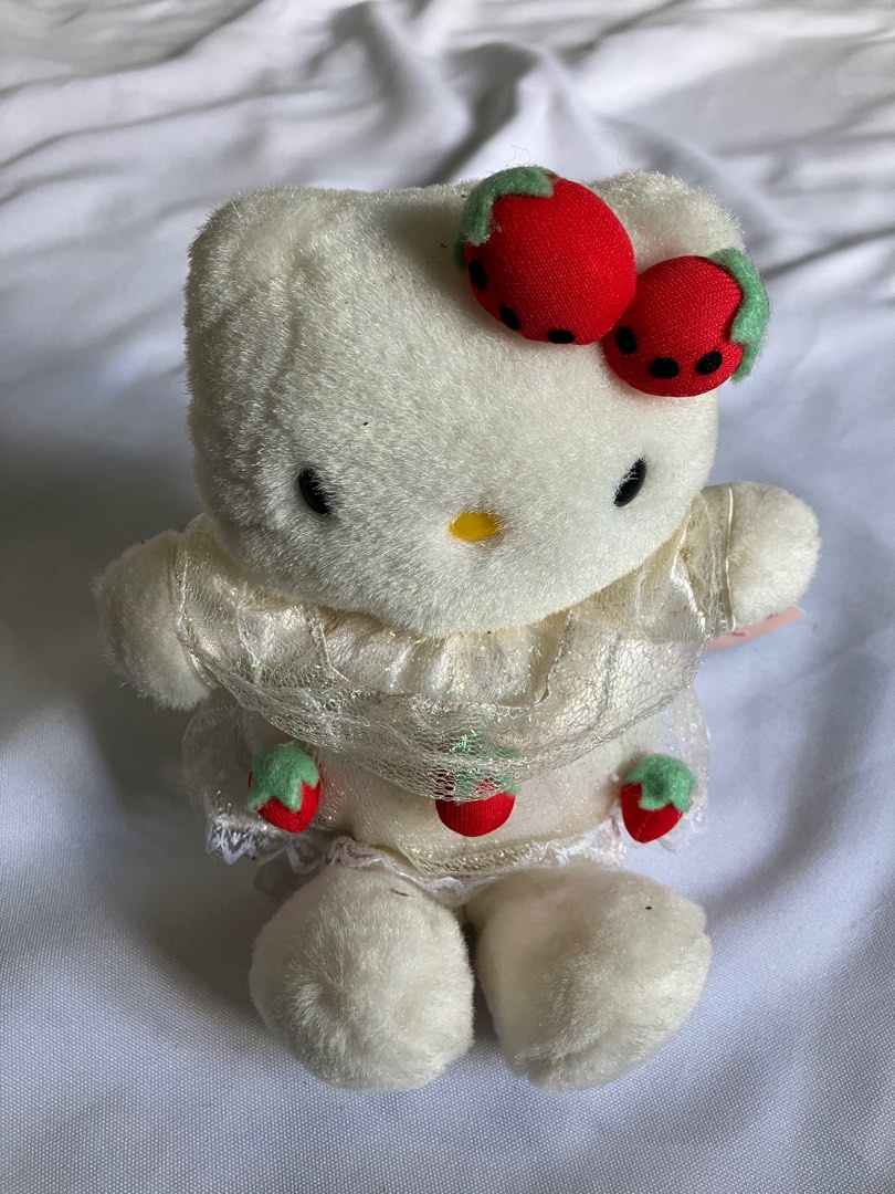 hello kitty strawberry plush, Hobbies & Toys, Toys & Games on Carousell