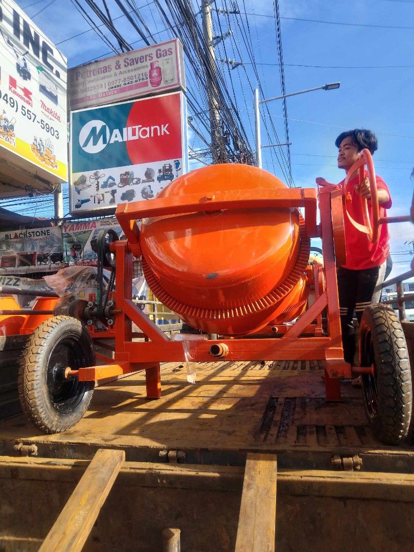 H-Frame Cement Mixer With Tacoma Gasoline Engine Robin Type 5HP ...