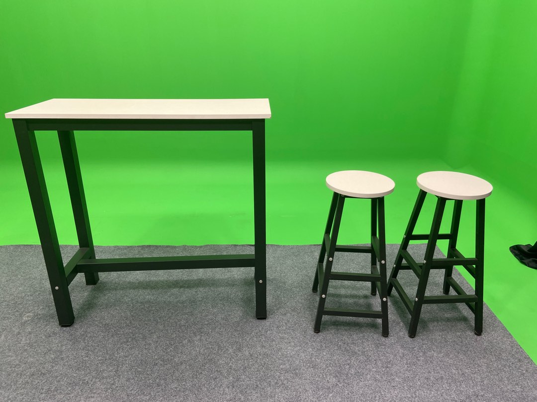 High table & stools, Furniture & Home Living, Furniture, Tables & Sets ...