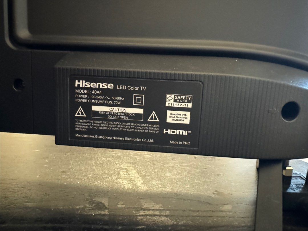 Hisense A4 40 inch Android LED TV, TV & Home Appliances, TV ...