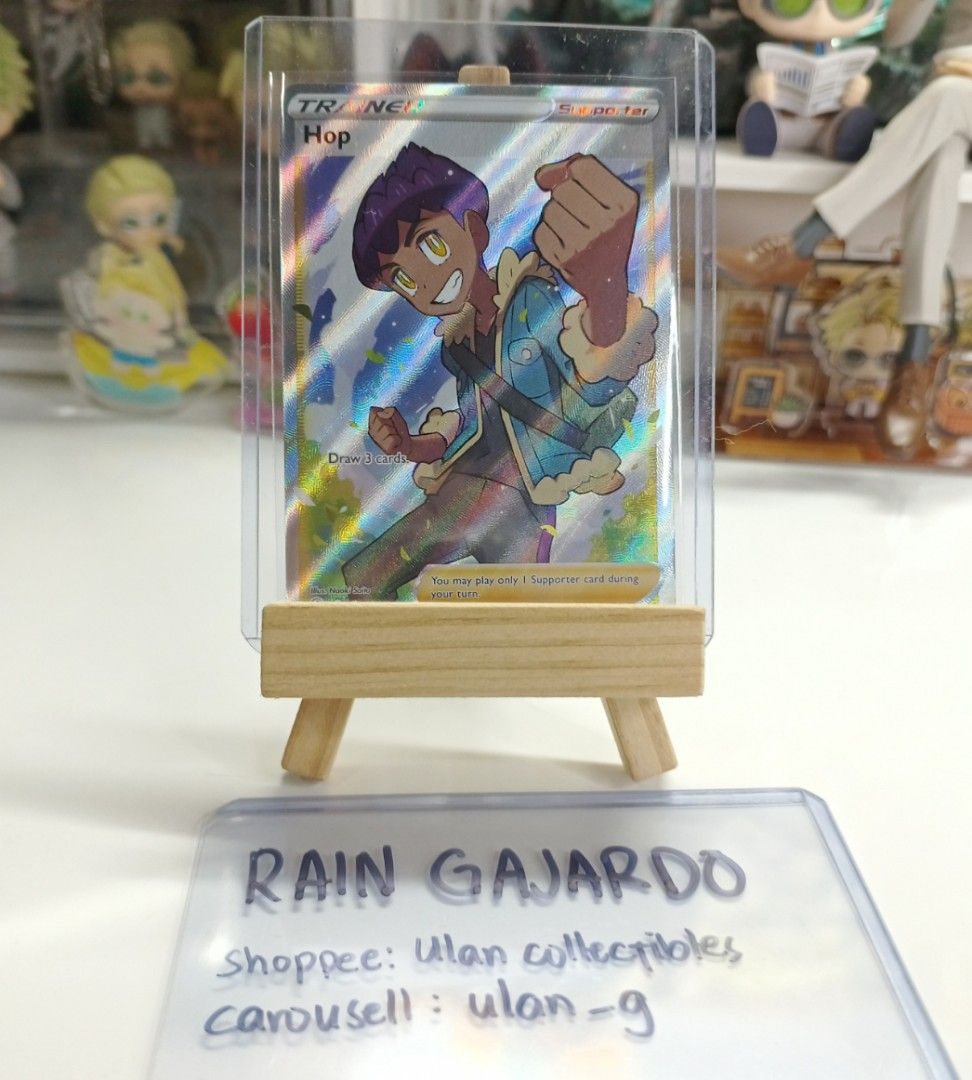 Hop full art trainer Pokemon TCG, Hobbies & Toys, Toys & Games on Carousell