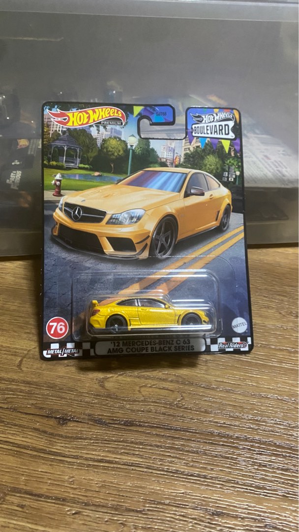 Hot Wheels Premium Mercedes Benz C63 AMG Coupe Black Series Boulevard ...
