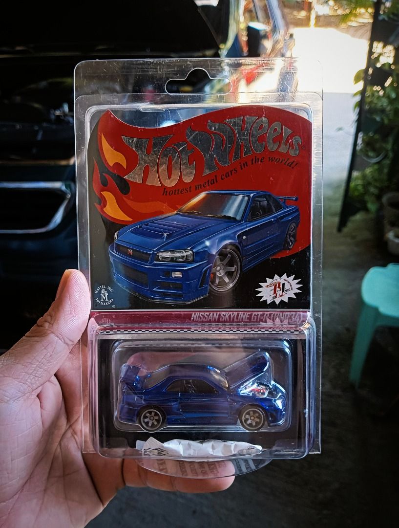 Hot Wheels RLC Blue Skyline GTR R34, Hobbies & Toys, Memorabilia ...