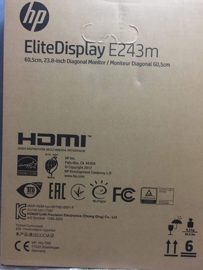 HP EliteDisplay E243m 24inch monitor, Computers & Tech, Desktops on ...