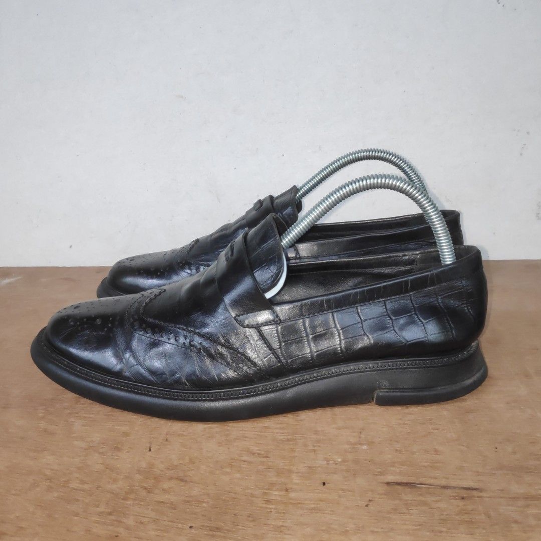 H/Y wingtip brogue sepatu pria Oxford formal vintage preloved kulit ...