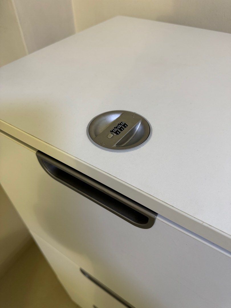 IKEA drawer cabinet with number lock, Furniture & Home Living ...