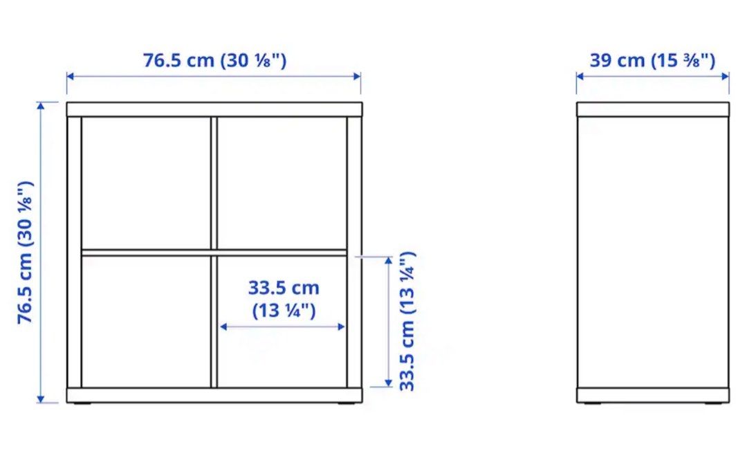 Ikea Kallax 2x2 shelving unit, Furniture & Home Living, Furniture ...