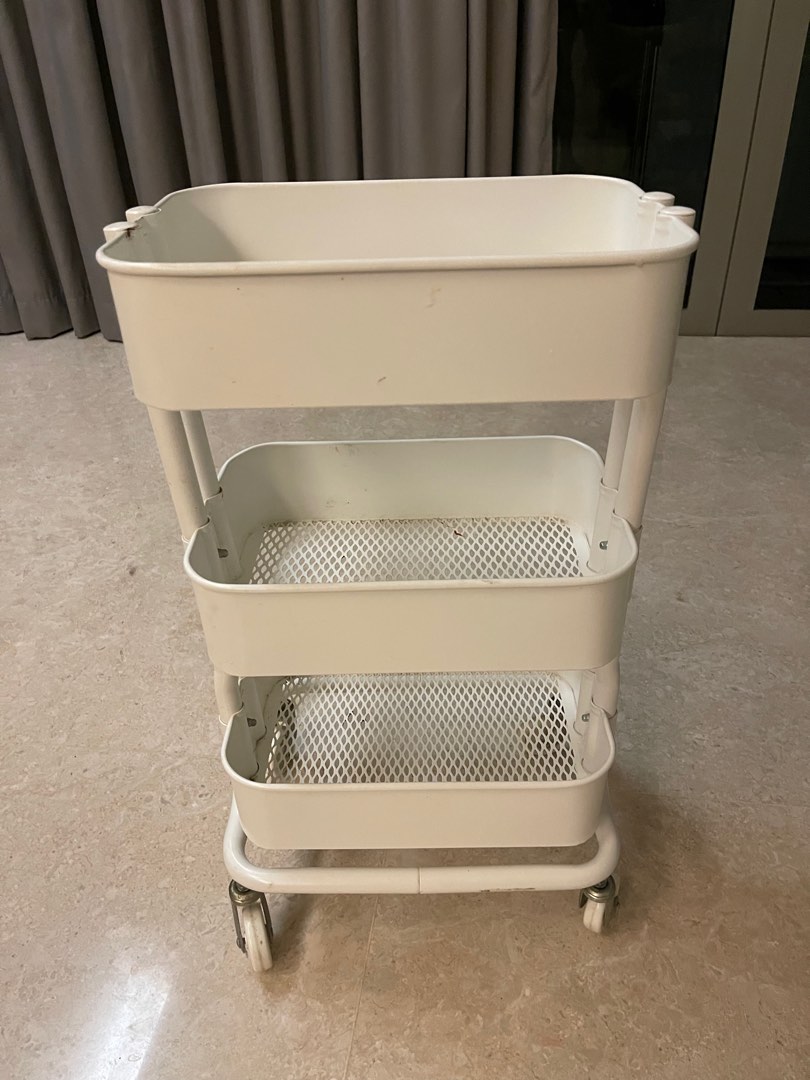 Ikea Raskog Trolley (white), Furniture & Home Living, Furniture ...