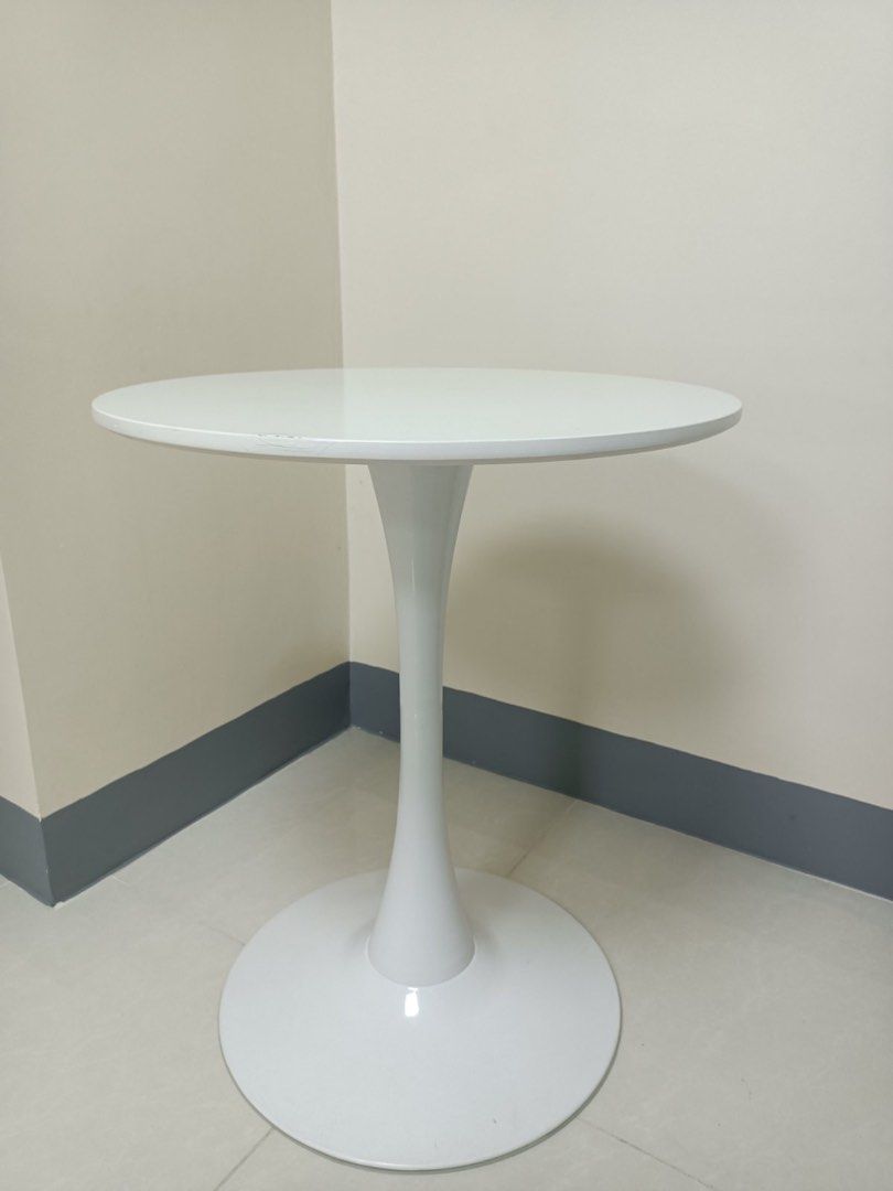 IKEA TULIP TABLE LOOKALIKE Nordic Scandinavian white round table ...