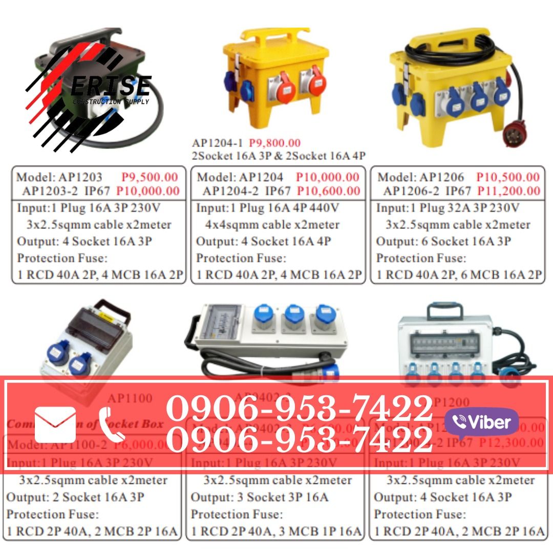 Industrial Plug with Socket AP Model, Commercial & Industrial ...