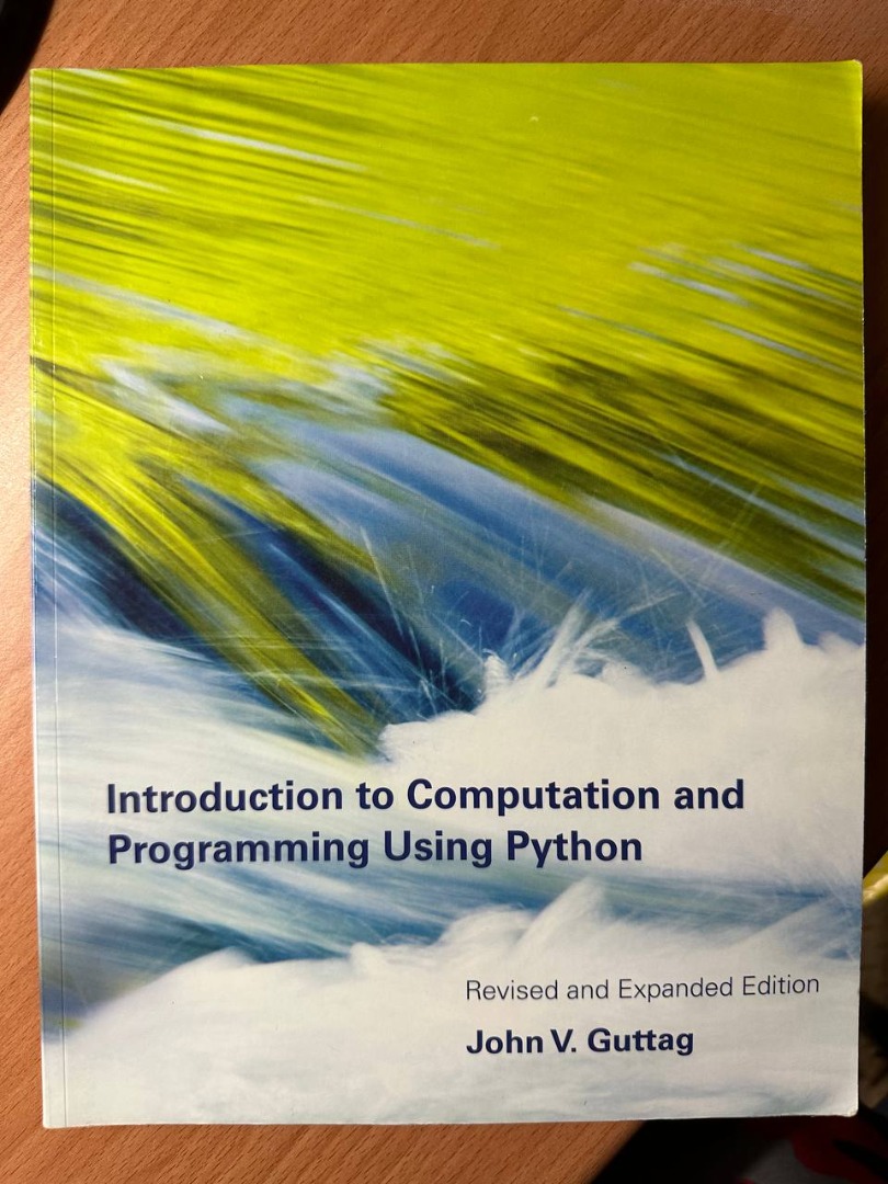 Introduction to Computation and Programming Using Python, 興趣及遊戲, 書本及雜誌 ...