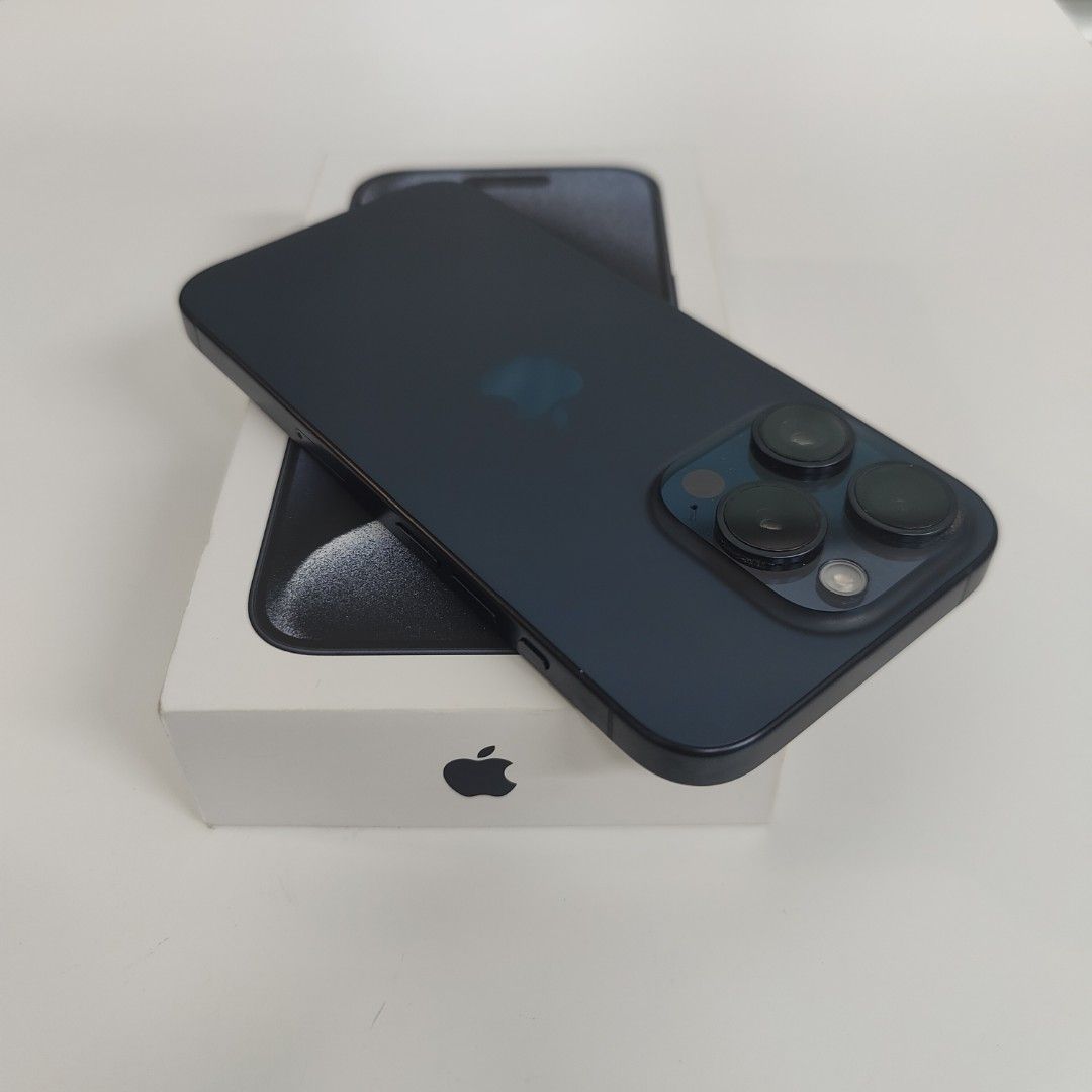 iPhone 15 Pro Blue Titanium 128GB, Mobile Phones & Gadgets, Mobile ...