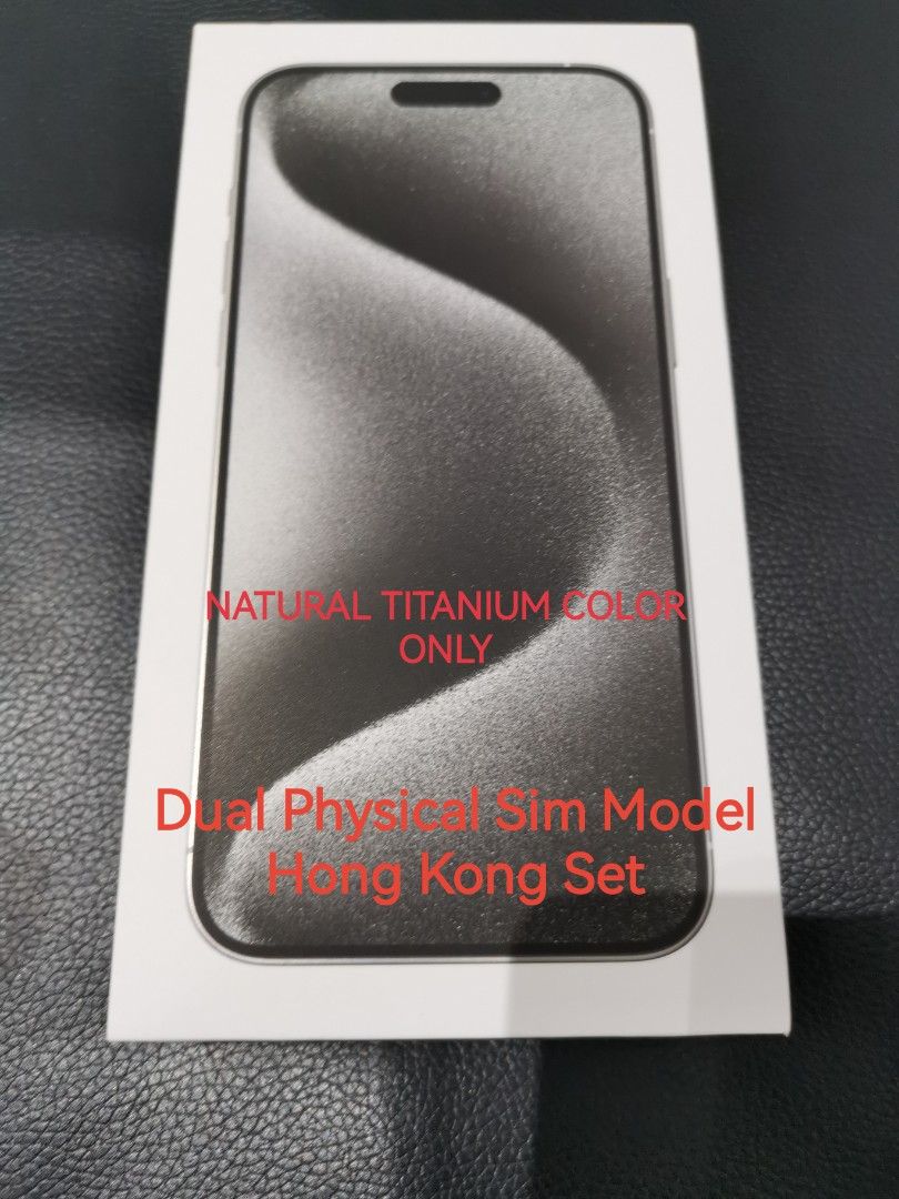 Iphone 15 Pro Max Dual Sim Hongkong Set Silver 256 GB, Mobile Phones ...