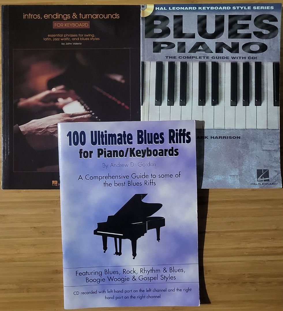 Jazz & Blues Piano: Standards, Riffs, Chords, Turnarounds, Methods ...