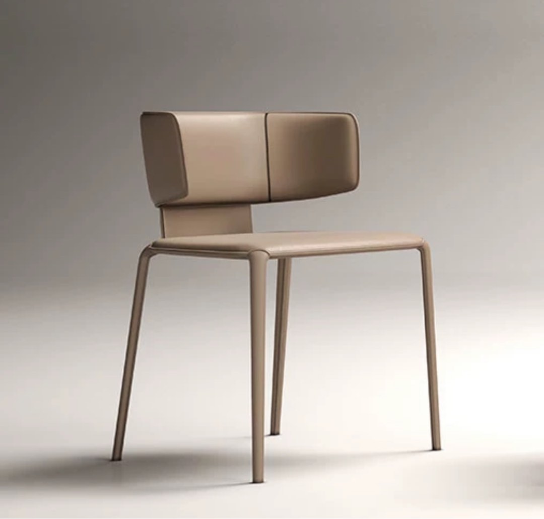 JELS Modern Leather Dining Chair, Furniture & Home Living, Furniture ...