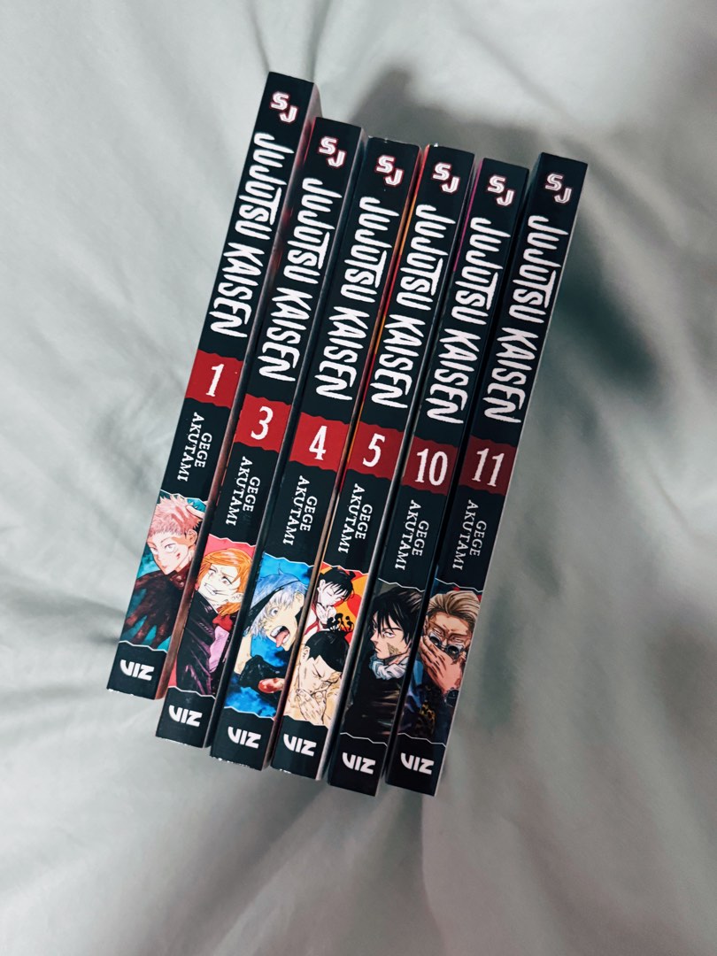 Jujutsu Kaisen Vol 1, Vol 3 - 5, Vol 10-11, Hobbies & Toys, Books & Magazines, Comics & Manga on ...