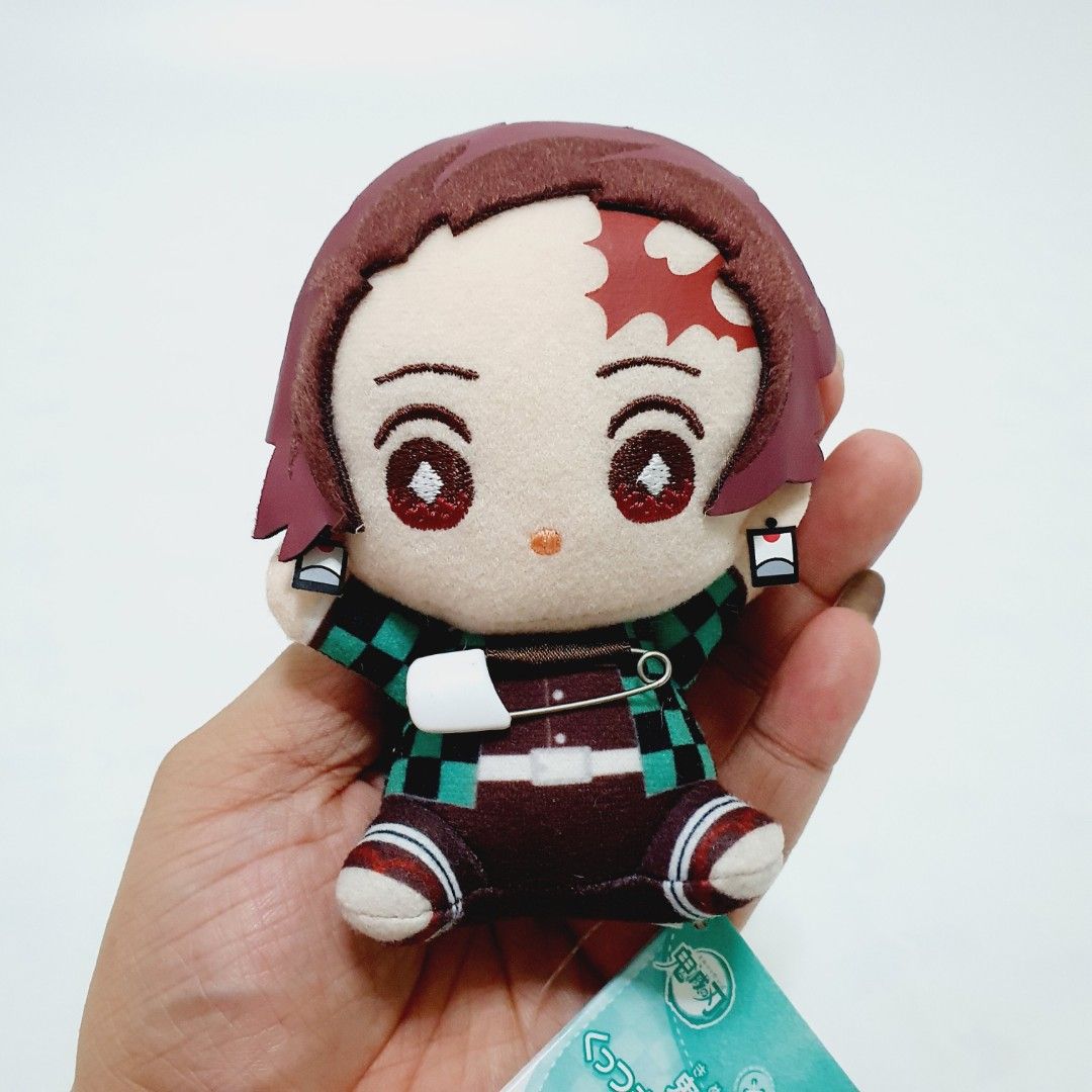 Kimitsu no Yaiba Demon Slayer Plush Mascot Pin Badge Tanjiro Usui ...