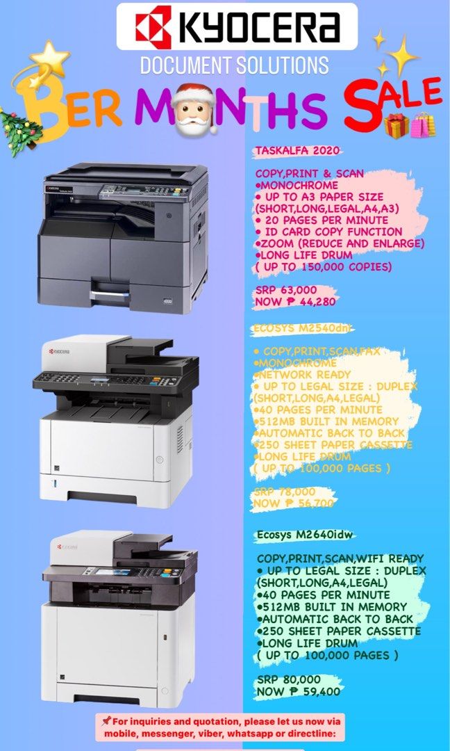 KYOCERA COPIER PRINTER SCANNER SALE, Computers & Tech, Printers ...