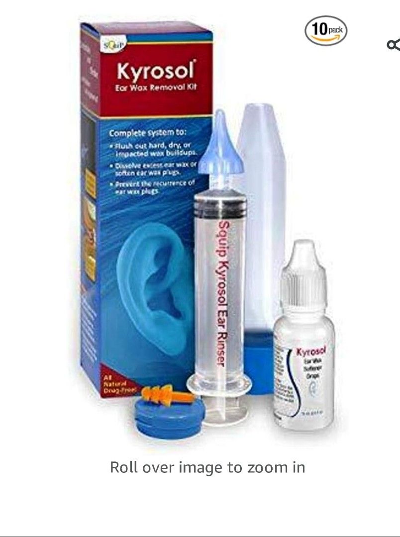 Kyrosol ear wax removal kit, Health & Nutrition, Medical Supplies ...