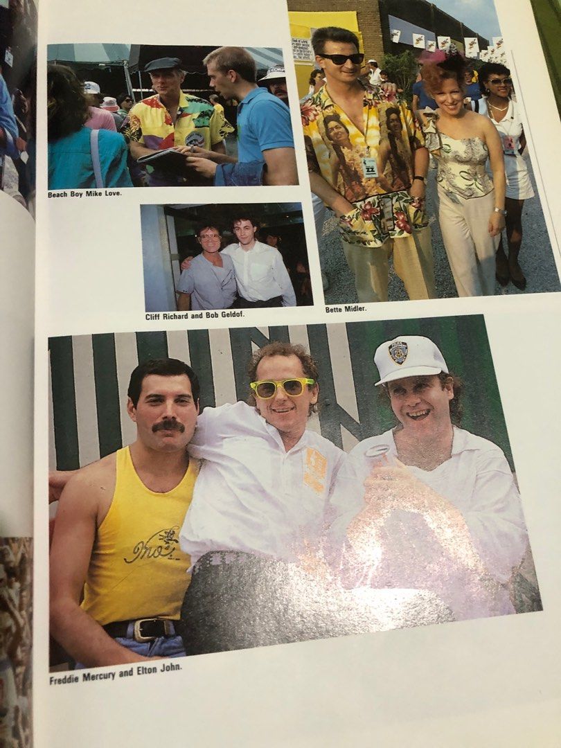 Live Aid concert picture book, Hobbies & Toys, Books & Magazines ...