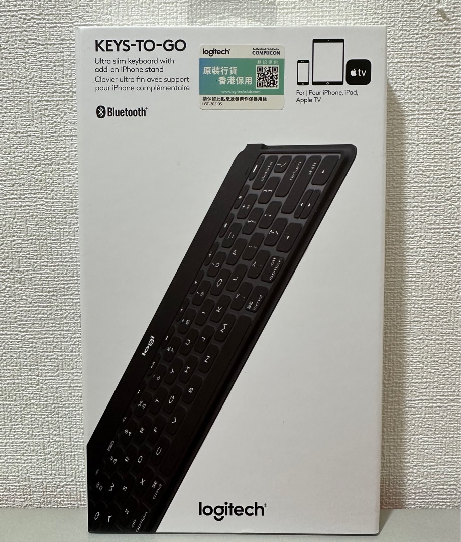Logitech Keys-to-go keyboard, 電腦＆科技, 電腦周邊及配件, 電腦鍵盤及相關產品 - Carousell