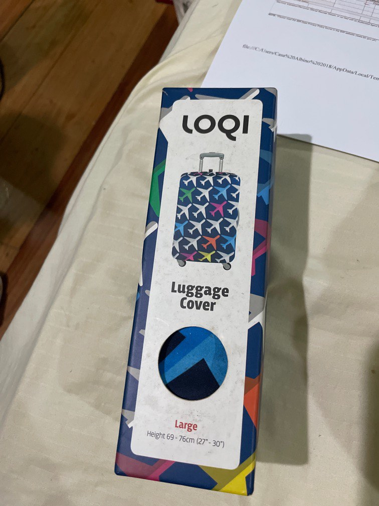 LoQI luggage bag cover - large, Hobbies & Toys, Travel, Travel ...