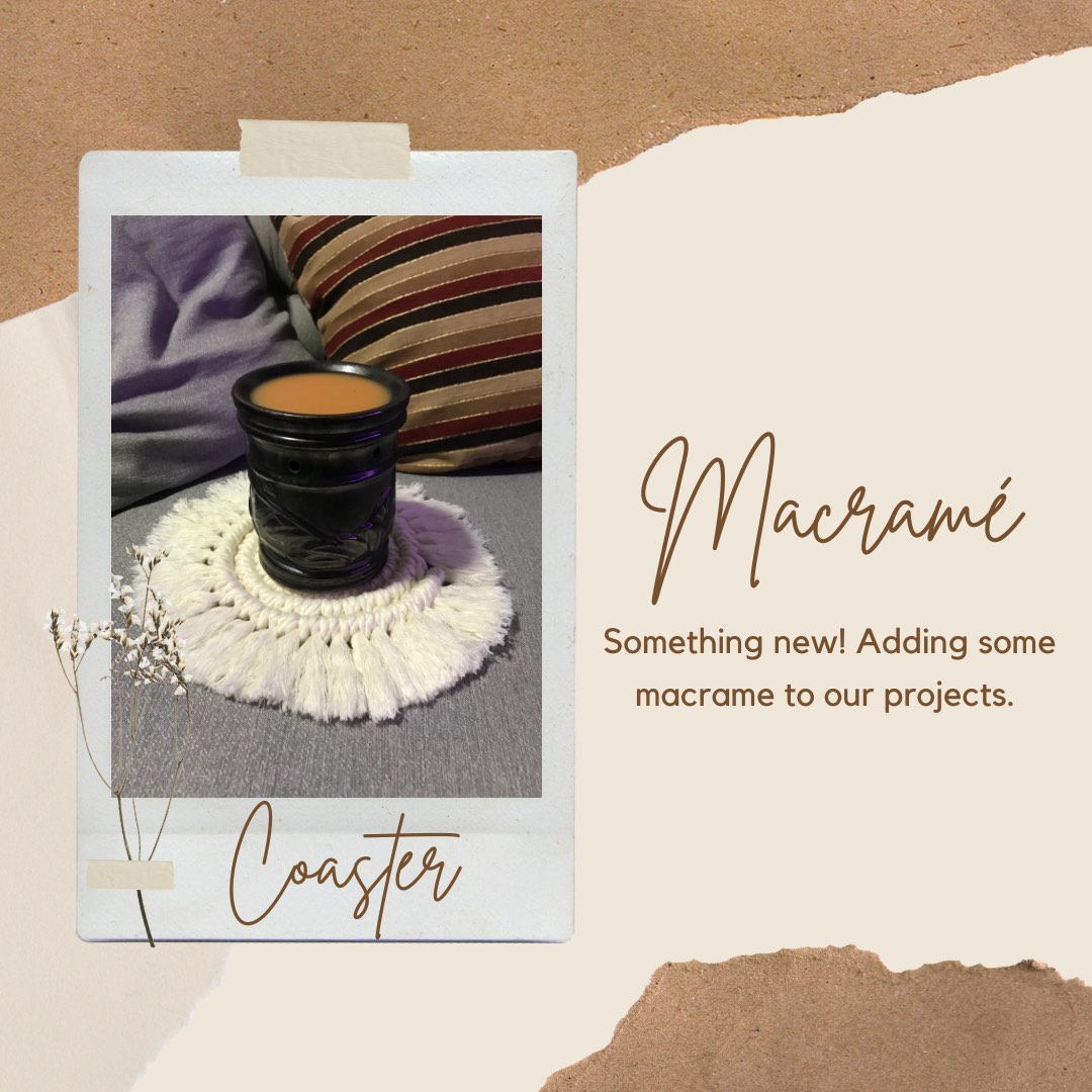 MACRAME COASTER, Furniture & Home Living, Kitchenware & Tableware ...