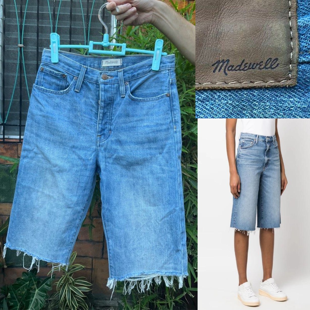Madewell Frayed Denim Jorts - MADEWELL ‘ the dad Jean’ jorts - waist ...