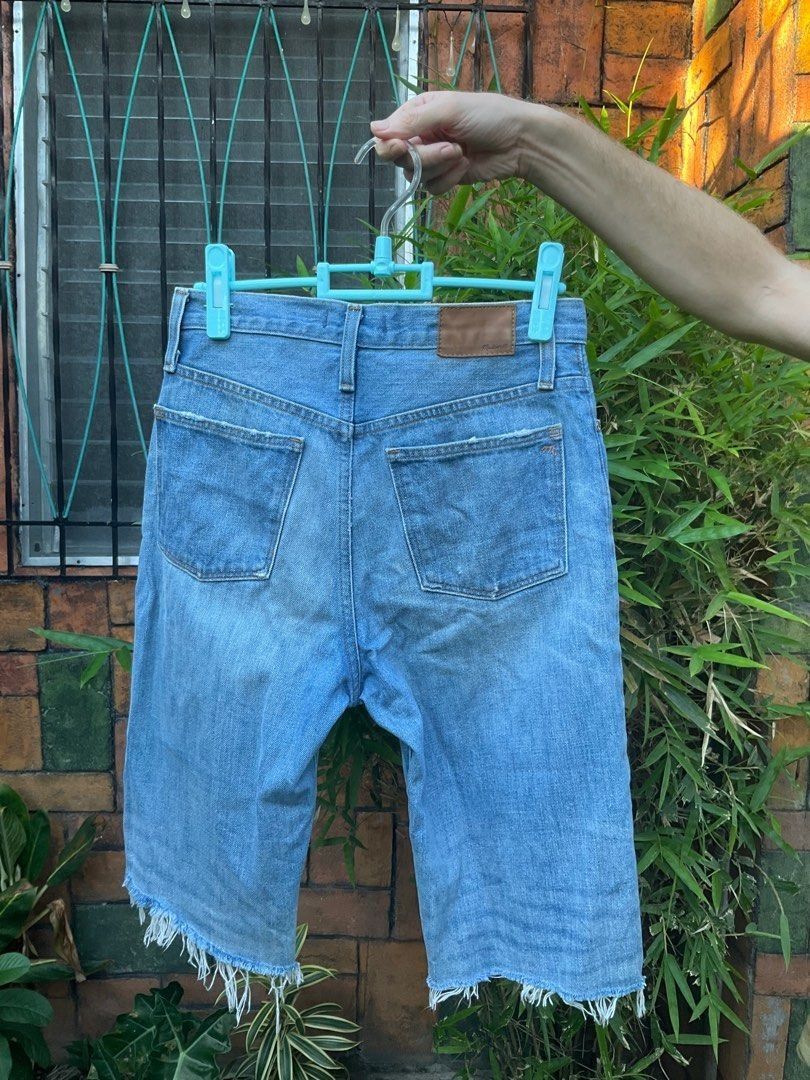 Madewell Frayed Denim Jorts - MADEWELL ‘ the dad Jean’ jorts - waist ...