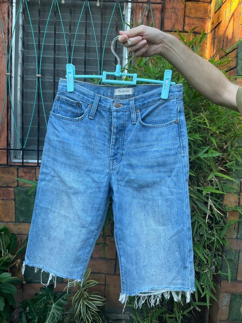 Madewell Frayed Denim Jorts - MADEWELL ‘ the dad Jean’ jorts - waist ...