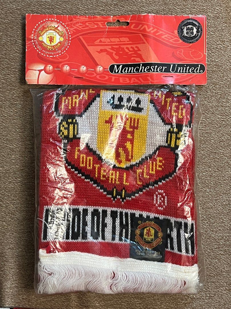 Manchester United FC Scarf, Hobbies & Toys, Memorabilia & Collectibles ...