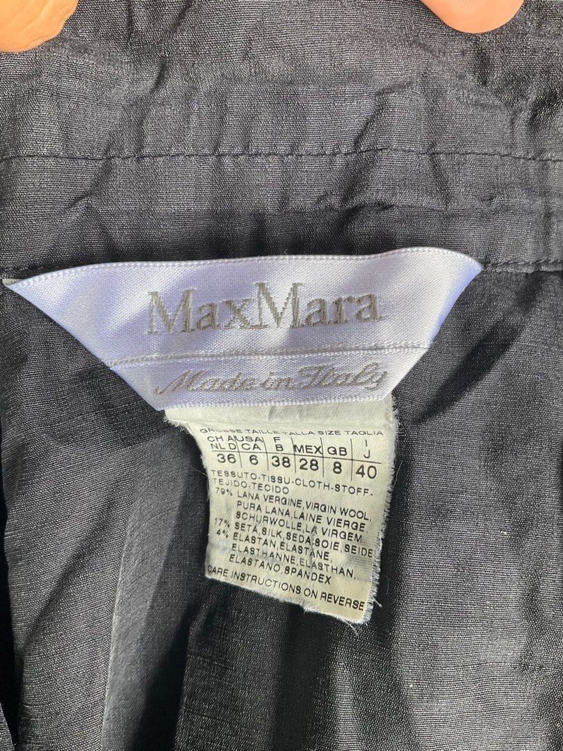 Max Mara Black wrap Dress - MADE IN ITALY max mara V neck Wrap dress ...