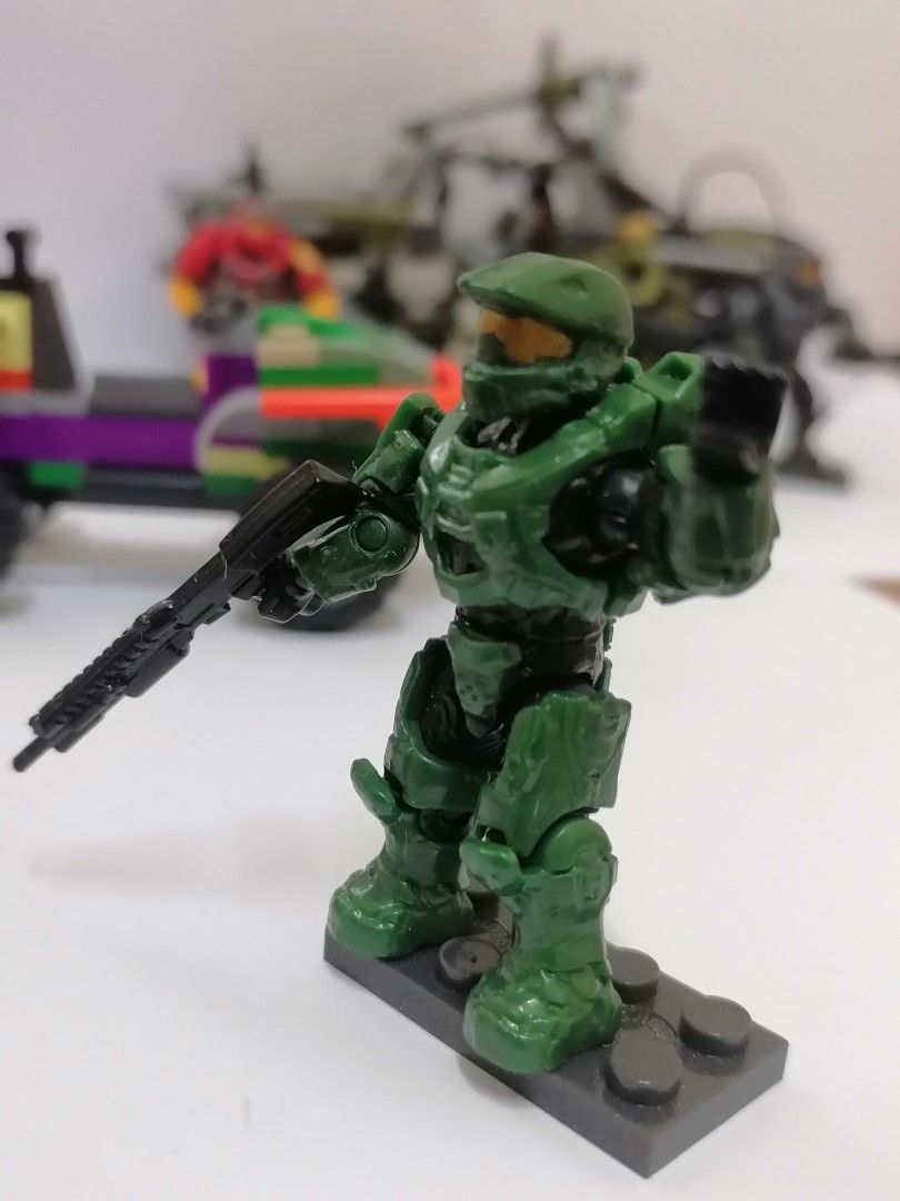 Mega Bloks 2014 UNSC Broadsword Midnight Strike Master Chief figure ...