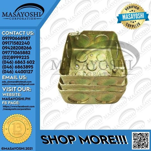 Meisons metal square box gauge 16 (1.5mm thk x 4" x 4") | Electrical ...