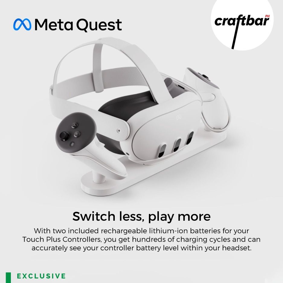 Meta Quest 3 Charging Dock, Video Gaming, Gaming Accessories, Virtual ...