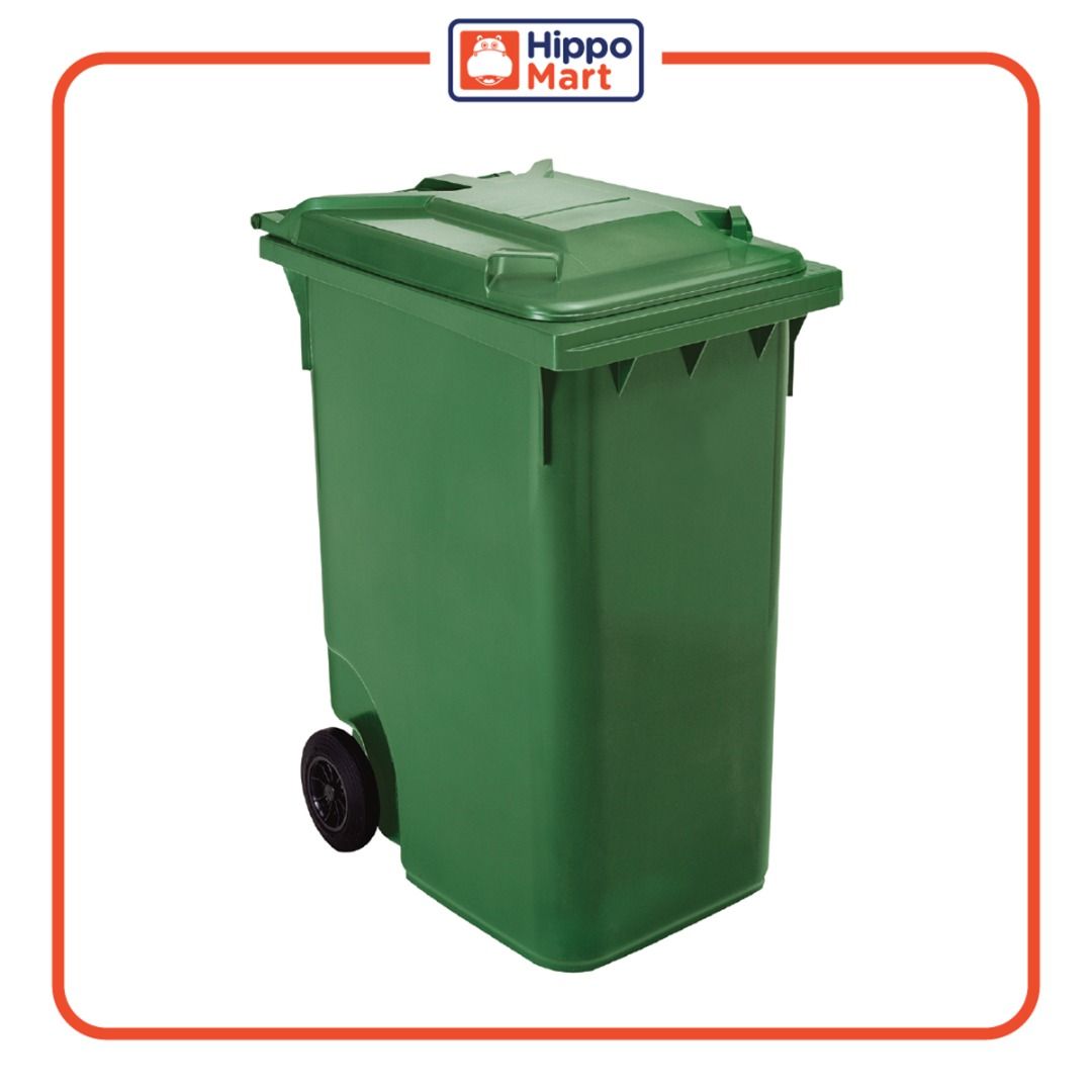 MGB Mobile Garbage Bin, 360L, Green, Trash Bin, Dustbin, Dustbin for ...