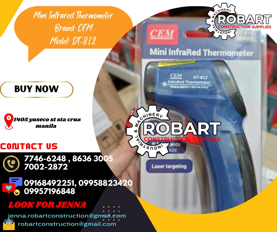 Mini Infrared Thermometer Brand: CEM Model: DT-812, Commercial ...
