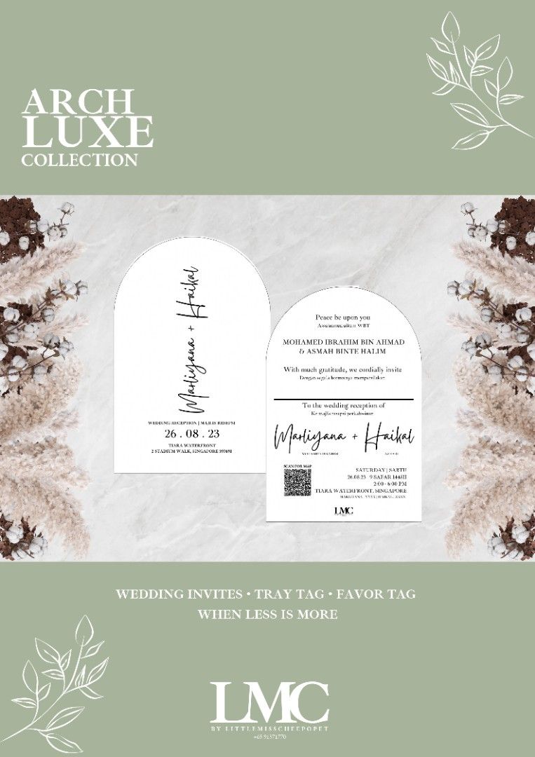Minimalist Timeless Wedding Invitation, Everything Else on Carousell