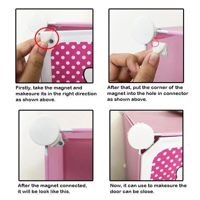 Minions 4 Cubes DIY Stackable Storage Box Cabinet Rack Organize ...