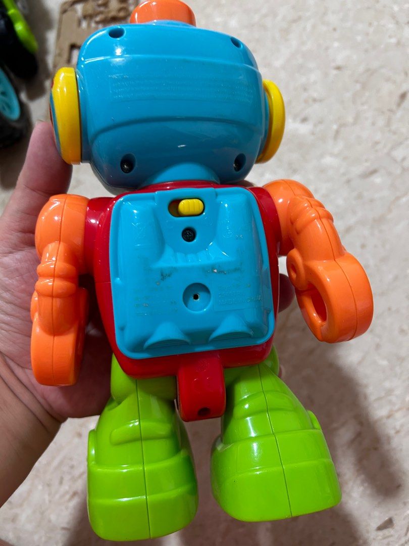 Montessori learning baby robot toy light and sound motor skills ...