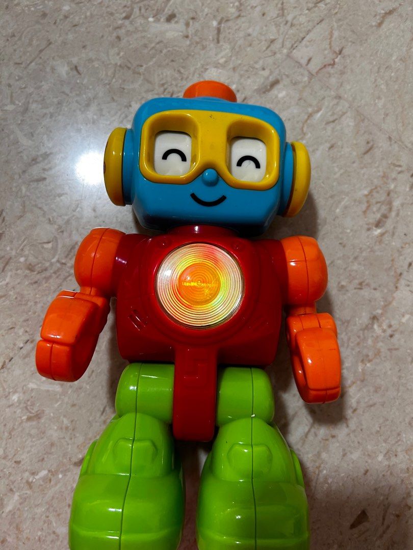 Montessori learning baby robot toy light and sound motor skills ...