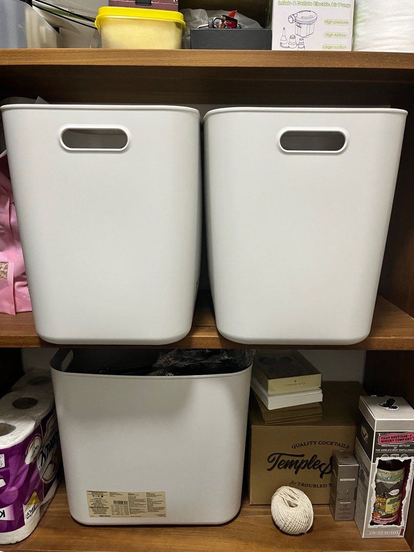 Muji Storage Tubs x 7, Furniture & Home Living, Home Improvement ...