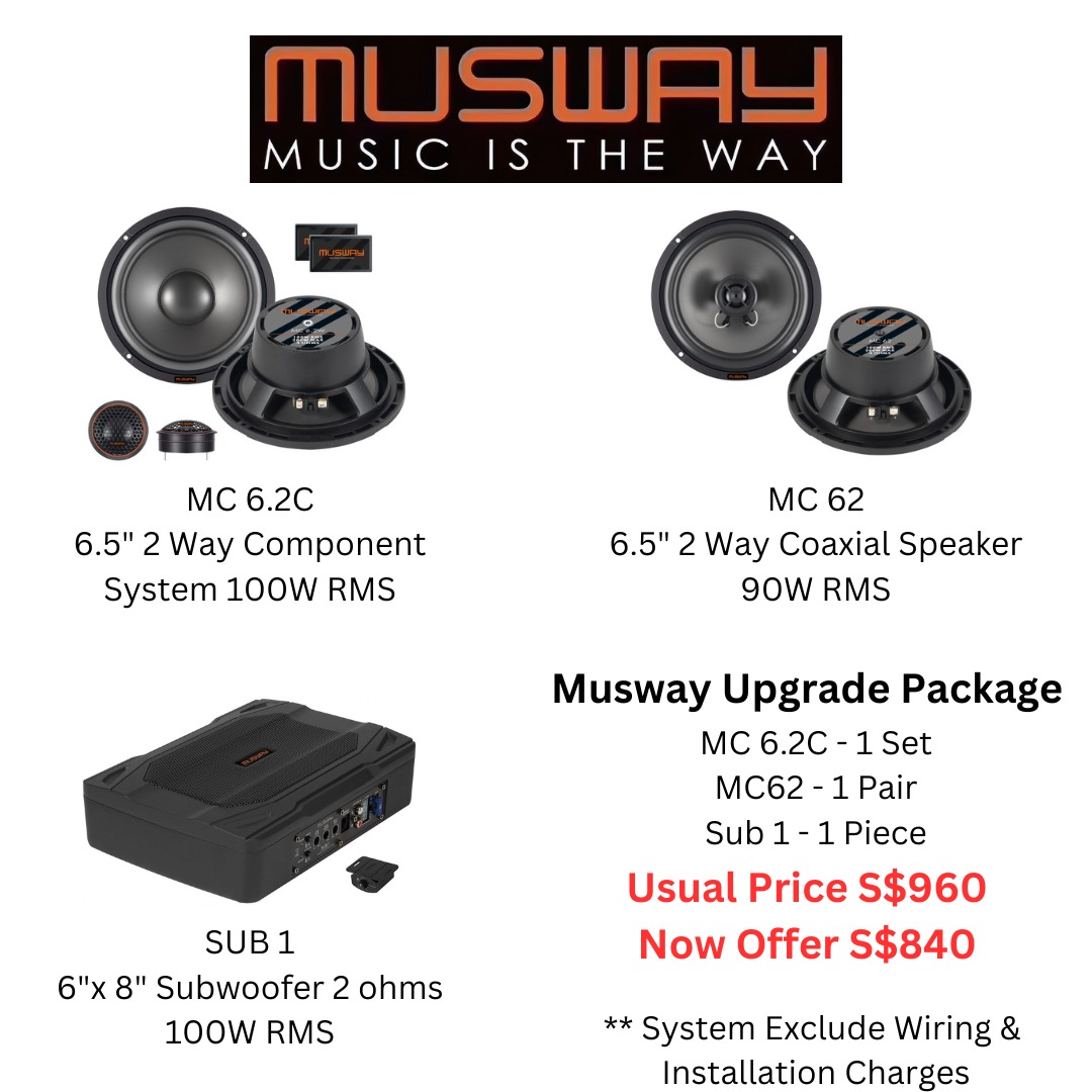 Musway 2-Way Component Speakers, Coaxial Speaker, Subwoofer, Car Accessories, Accessories on ...