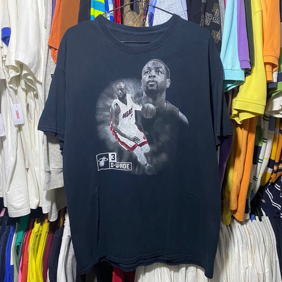 NBA Dwayne Wade, Men's Fashion, Tops & Sets, Tshirts & Polo Shirts on Carousell