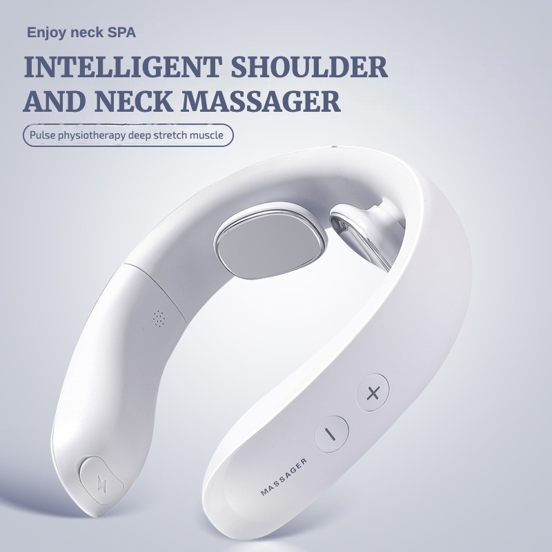 Neck Tens Muscle Stimulator with Soothing Heat Wireless Remote Pain ...