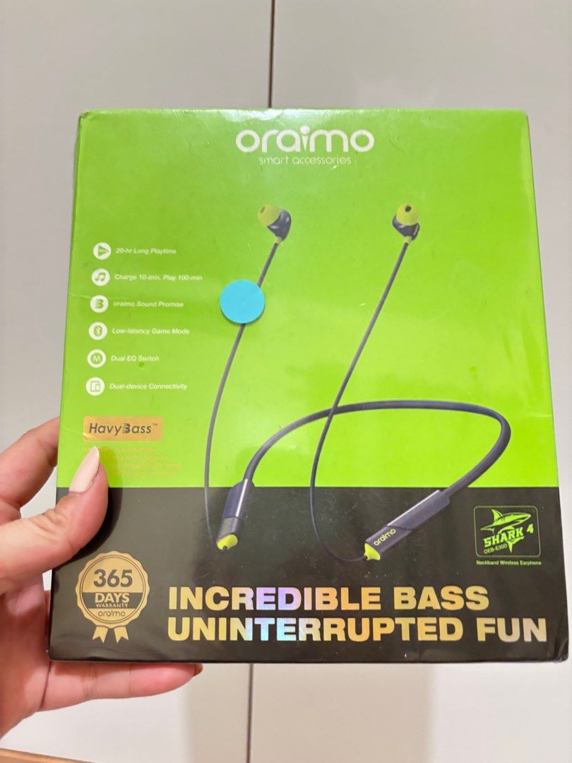 NEW - Headset Bluetooth - Oraimo, Elektronik, Audio di Carousell