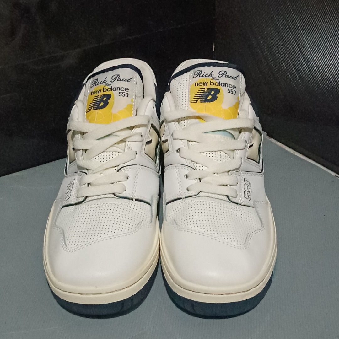 New Balance 550 X Rich Paul, Fesyen Pria, Sepatu , Sneakers di Carousell